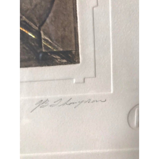 Vintage j.b. Thompson Aquatint Intaglio Mixed Media Etching on Paper ...