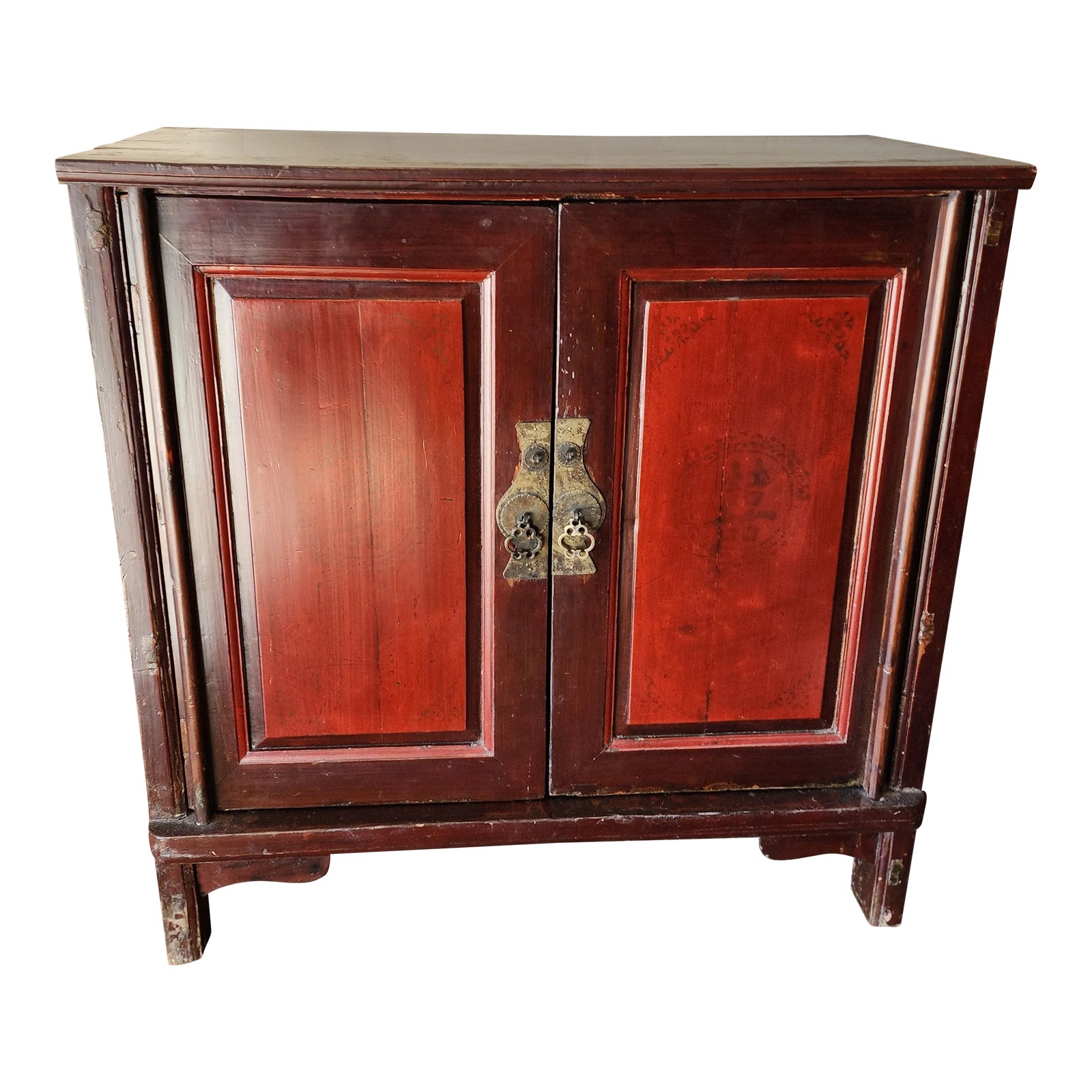 Rustic Asian Cabinet | Chairish