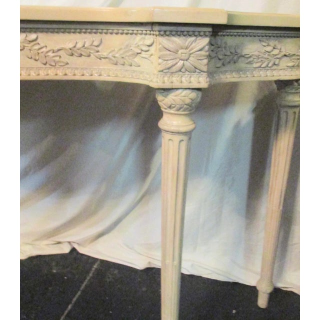 Bleached Louie XVI Style Bombay Console Table Circa 60s | Chairish
