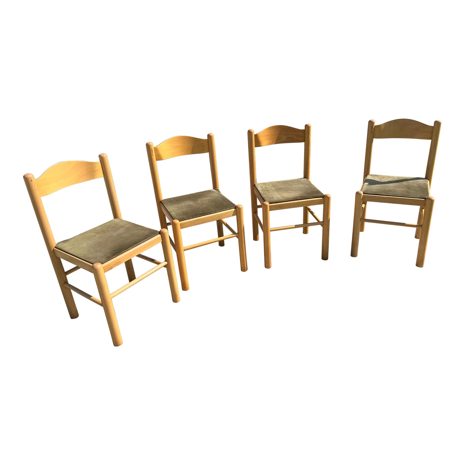 1970s Vintage Mid Century Modern Italian Hank Loewenstein Dining Chairs ...