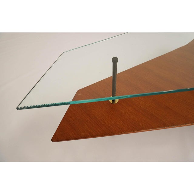 Italian Diagonal Coffee Table, 1950s | Chairish