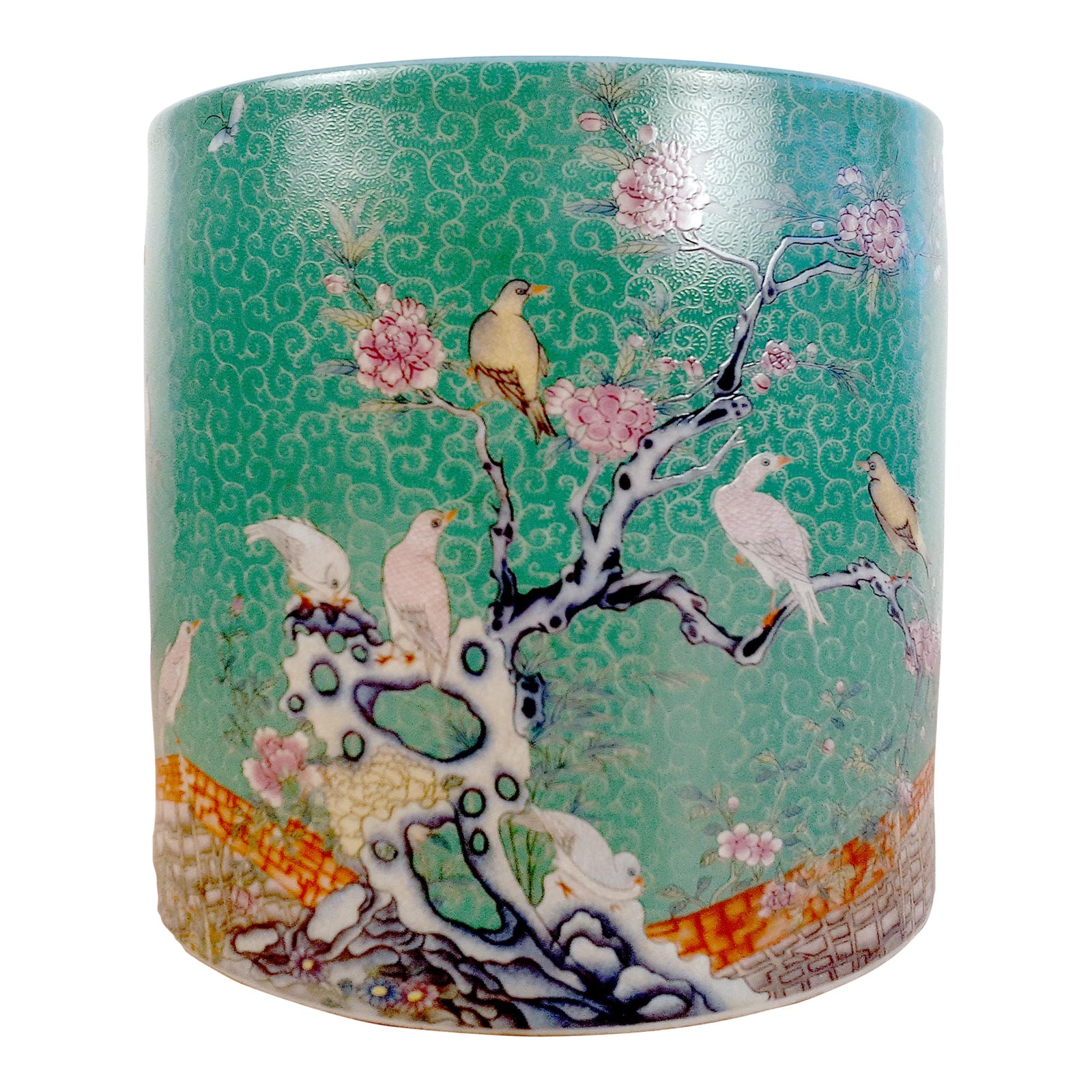 Chinese Porcelain Huaniao Bitong | Chairish
