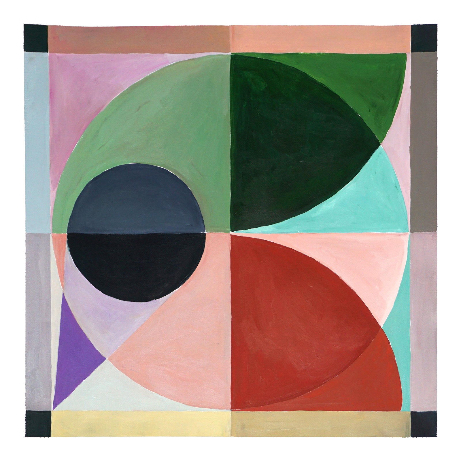 2023 "Microscopic Matter" Modern Geometric Acrylic Painting on ...