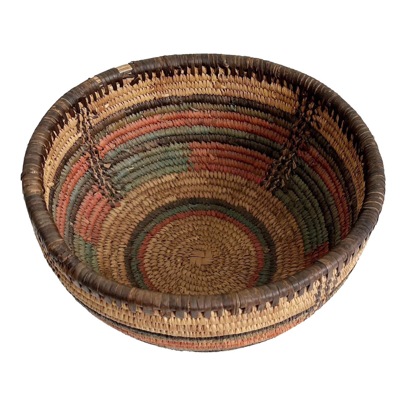 Late 20th Century Nigerian Hausa Basket | Chairish