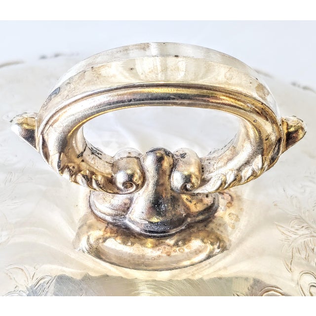 Vintage Oneida Silver-Plate Covered Dish With Pyrex Insert | Chairish