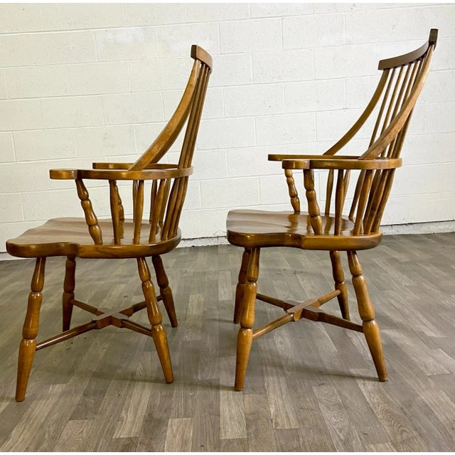 Vintage Sprague and Carleton Windsor Style Comb Back Dining Chairs ...