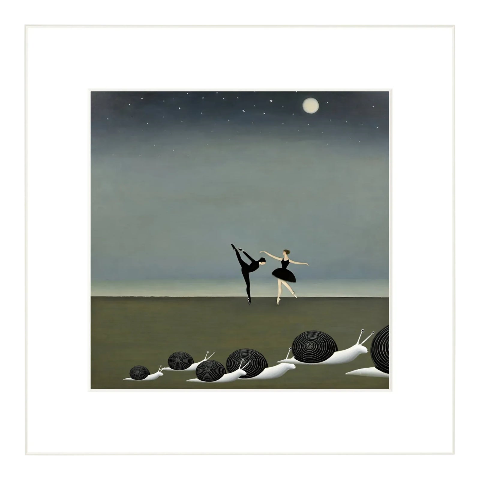 Tuxedo Park Print Shop Snail Ballet Framed Fine Art Print | Chairish