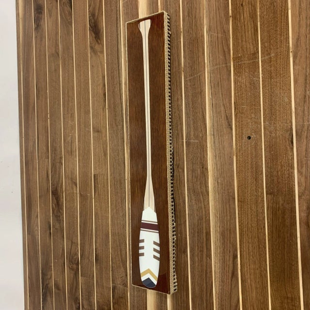 Vinyl Paddle on Wood Board With Decorative Border | Chairish