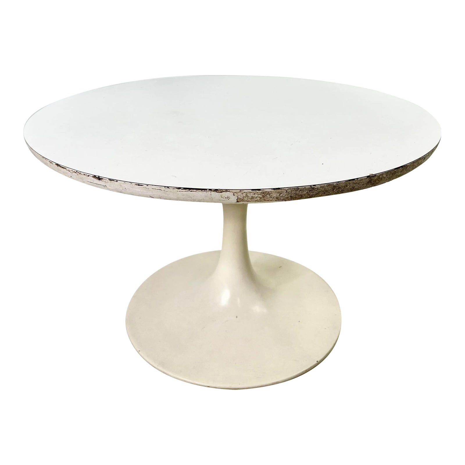 Mid-Century Tulip Side Table by Burke | Chairish