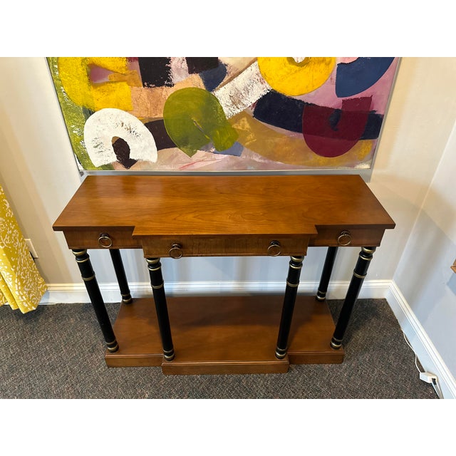 Late 20th Century Vintage Pair of Neoclassical Style Console Tables ...