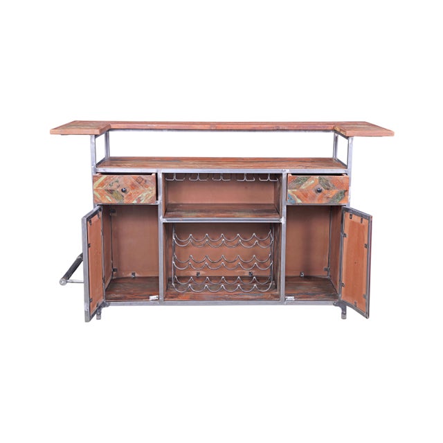 Brown Javier Home Bar Counter | Chairish