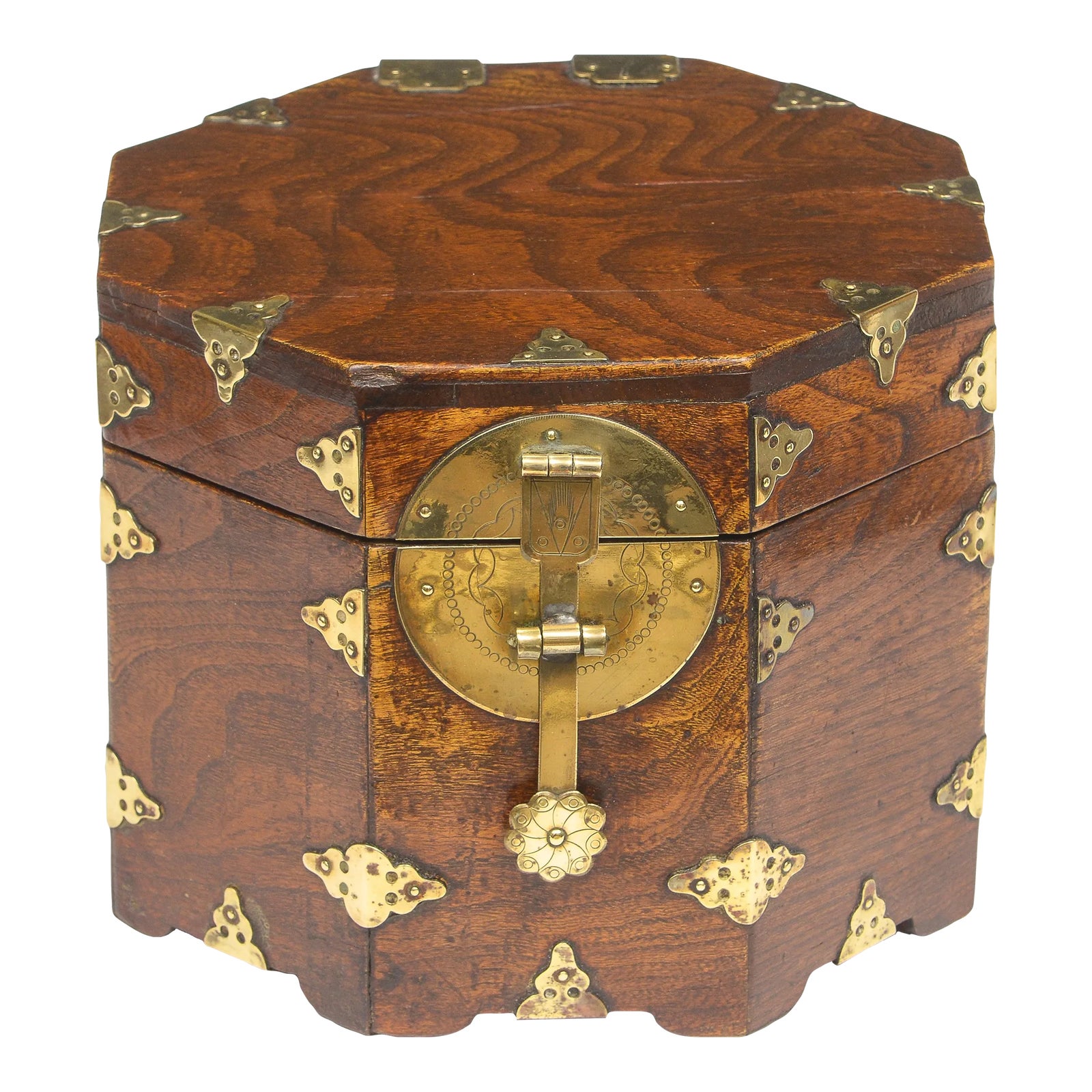 Mid 19th Century Chinese Octagonal Box | Chairish