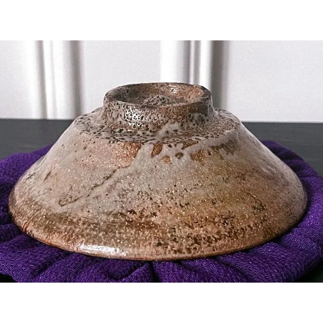 Korean Ceramic Chawan Ido Tea Bowl with Soba Glaze Kuroda Touen | Chairish