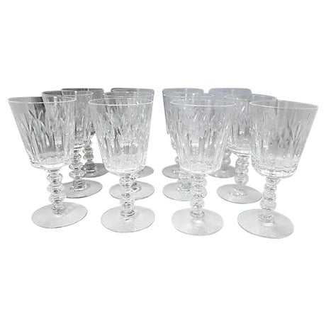 Crystal Sherry Glasses - Set of 12 | Chairish