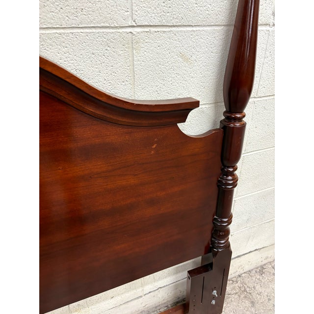 Vintage Convertible Queen or Full Size Traditional Pediment Cannonball ...