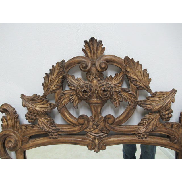 1940s Vintage Italian Regency Style Wall Mirror | Chairish