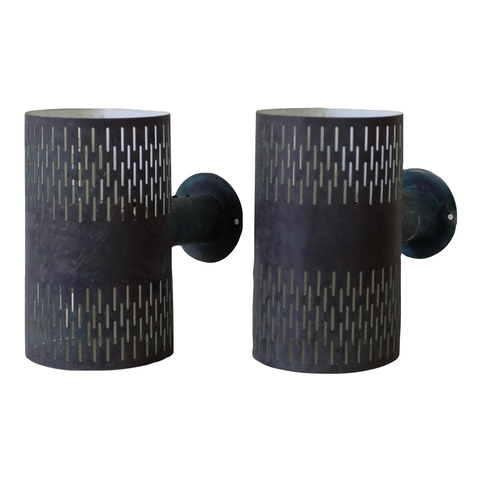 1950s Cooper Wall Lights by Hans Bergström - a Pair | Chairish