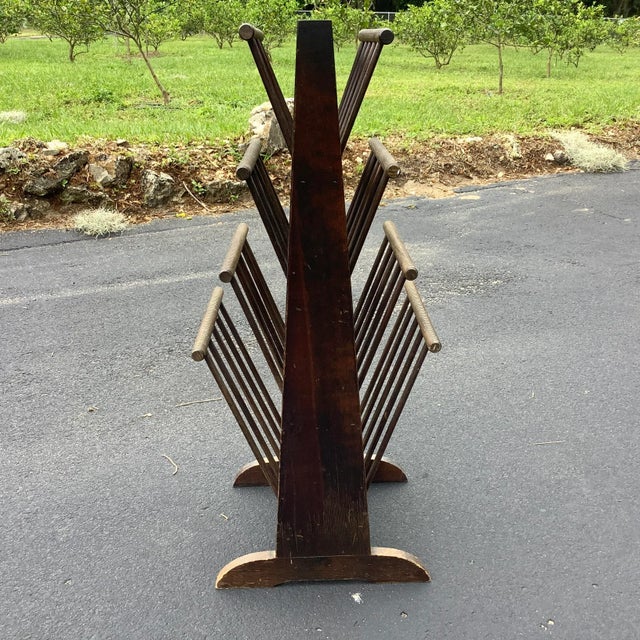 Late 19th Century Vintage Newspaper or Magazine Rack | Chairish