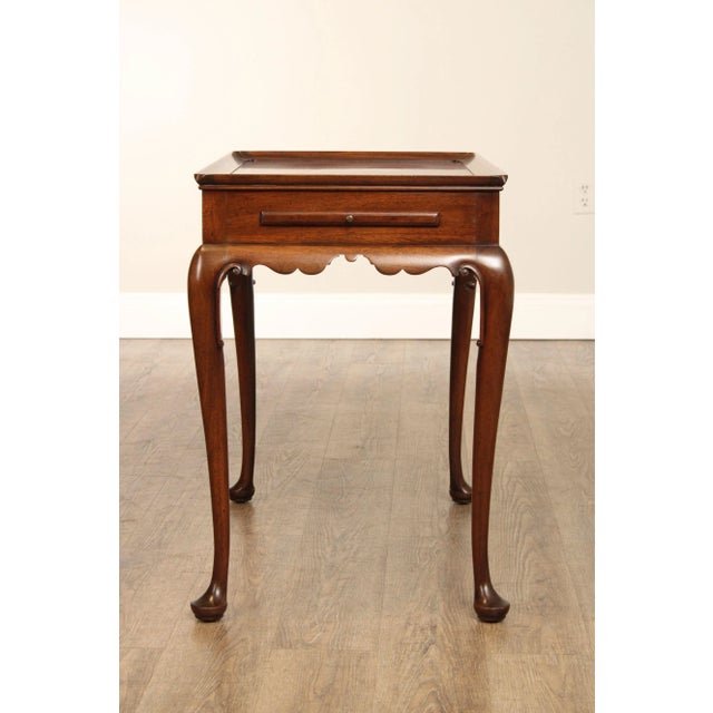 Kittinger Williamsburg Restoration Queen Anne Mahogany Tea Table | Chairish