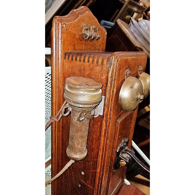 Early 20th Century Crank Telephone | Chairish