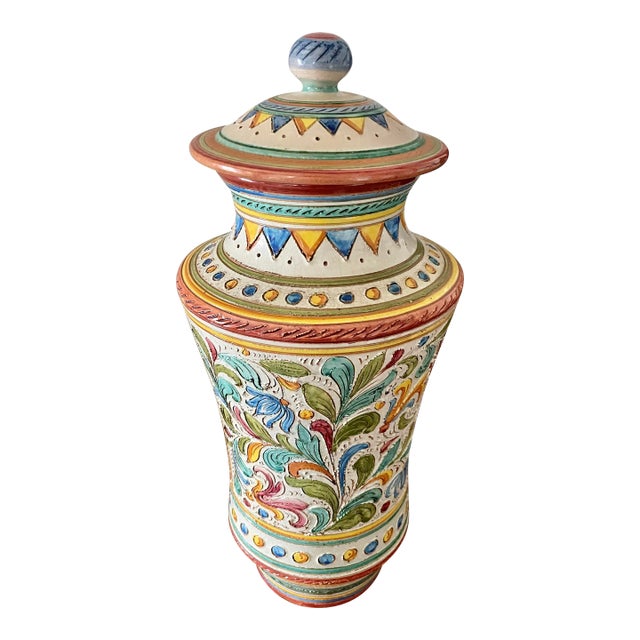 Antique Circa Early 1900s Italian Lidded Urn | Chairish