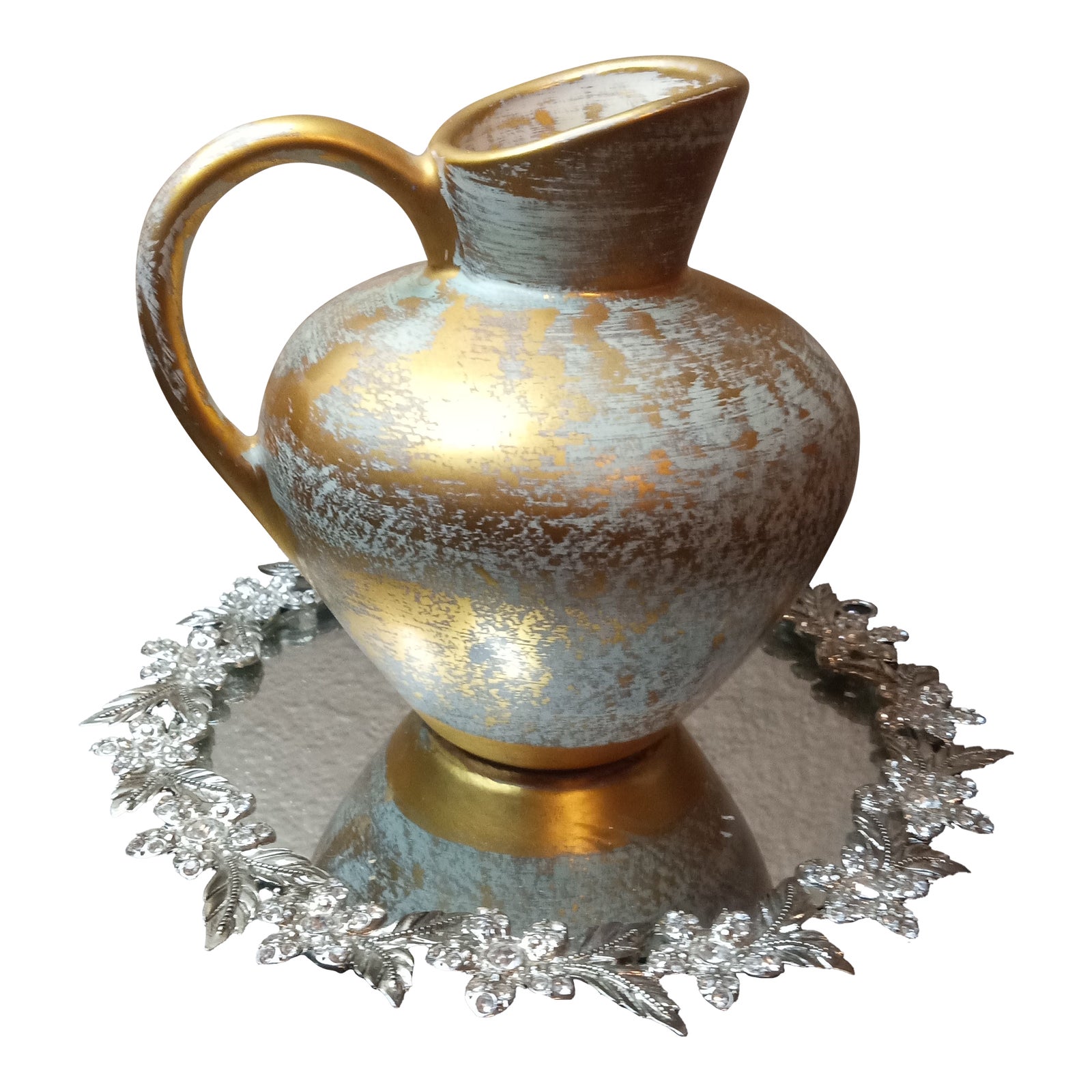 1970s Stangl Pottery Squat Pitcher Vase | Chairish