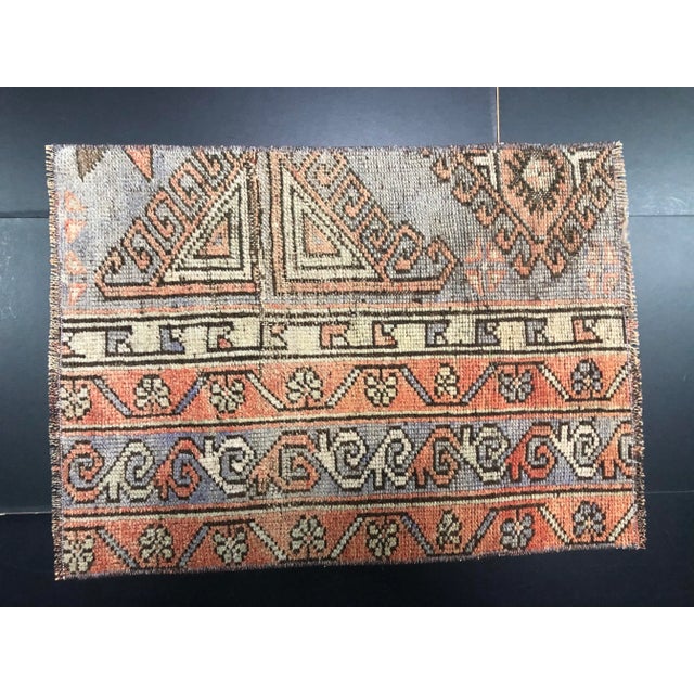 Small Vintage Turkish Wool Rug, 1960s | Chairish