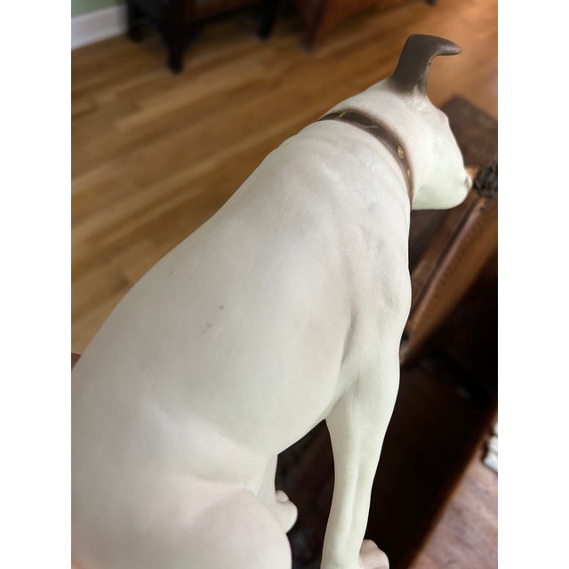 Mid 20th Century Rca “Nipper” Chalkware Dog Statue | Chairish