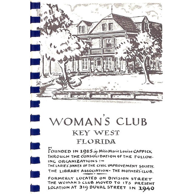 "Key West Cook Book" 1949 the Members of the Key West Woman's Club ...
