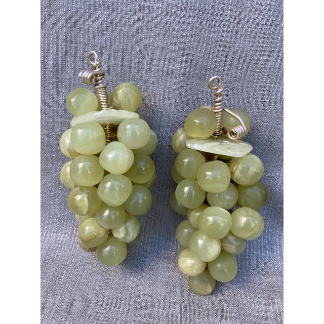 Vintage Green Marble Grape Clumps- a Pair | Chairish