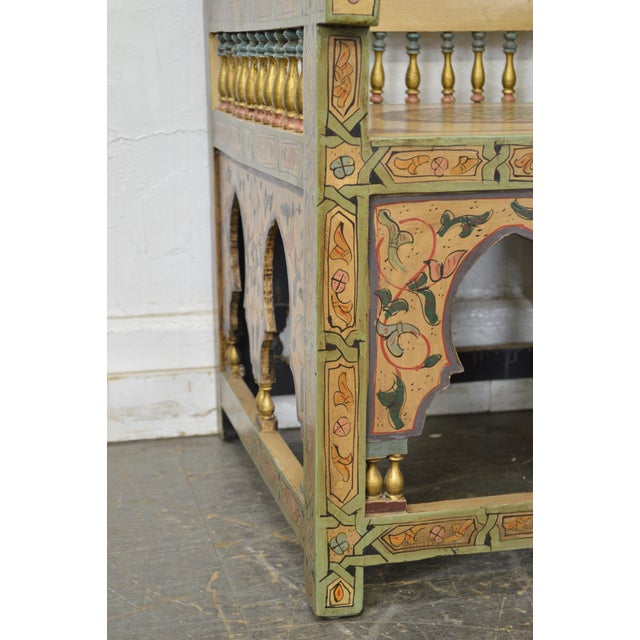 Middle Eastern Decorated Hall Chairs - a Pair | Chairish