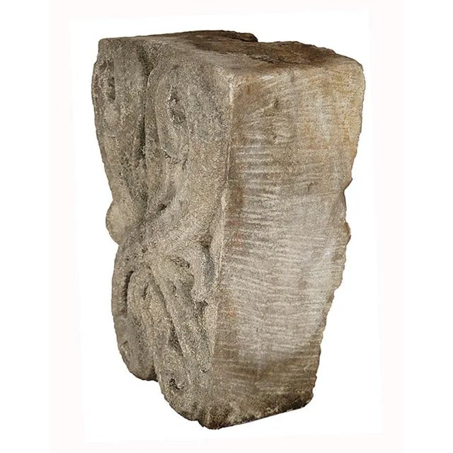Late 19th Century Traditional Limestone Keystone | Chairish