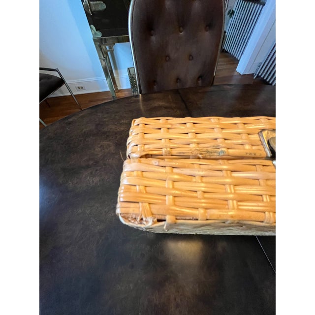 Travel Set Wicker Backgammon Set, 1960s | Chairish