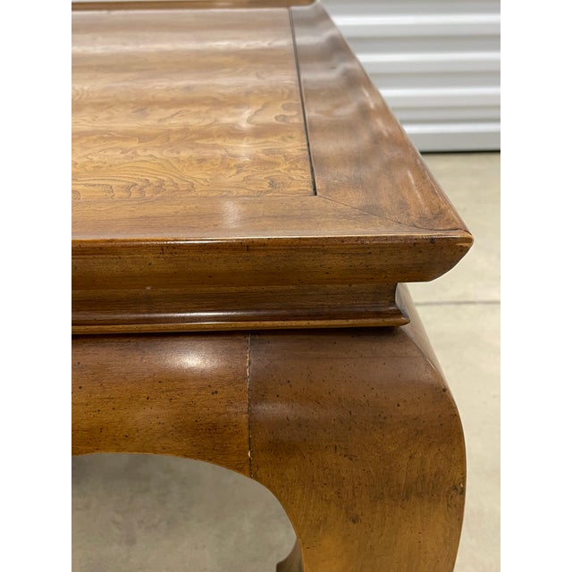 1970s Vintage Square Ming Style Burl Coffee Table, Chin Hua Century ...
