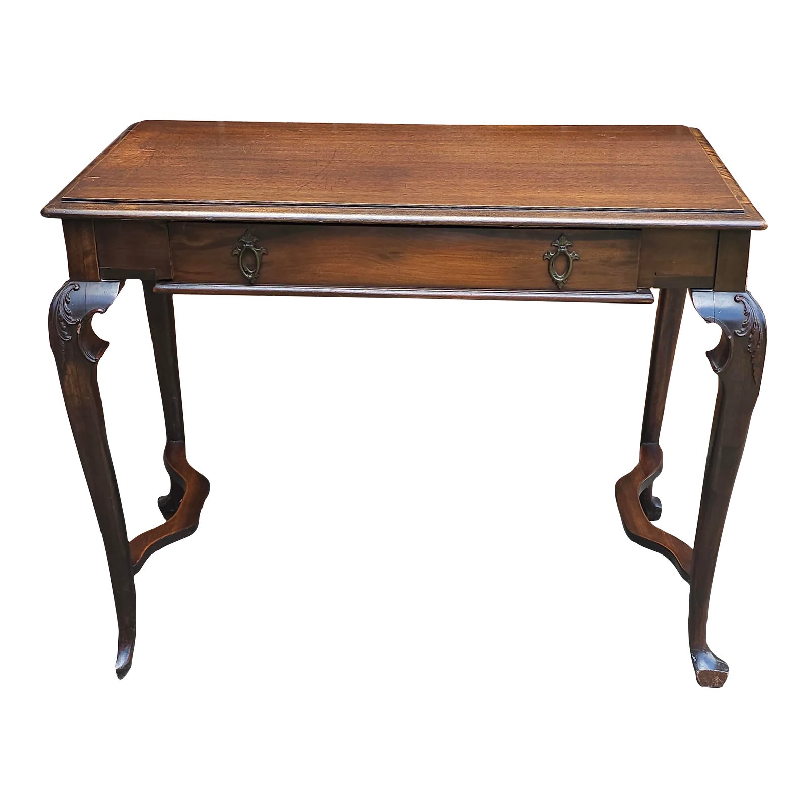 Victorian Mahogany Single Drawer Console Table | Chairish