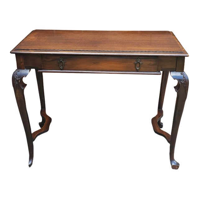 Victorian Mahogany Single Drawer Console Table | Chairish