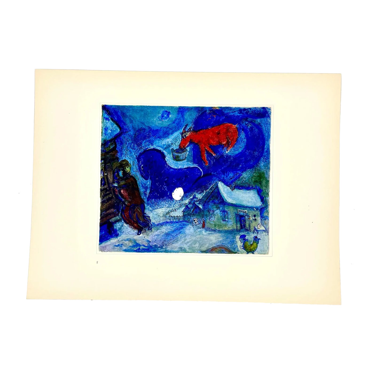 Marc Chagall Color Collotype "In My Homeland" | Chairish