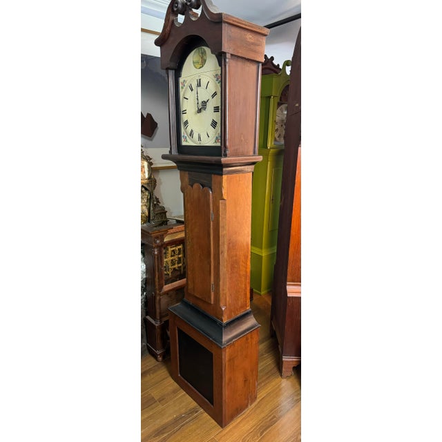 Early 1800s American Pennsylvania Dutch Grandfather Clock | Chairish