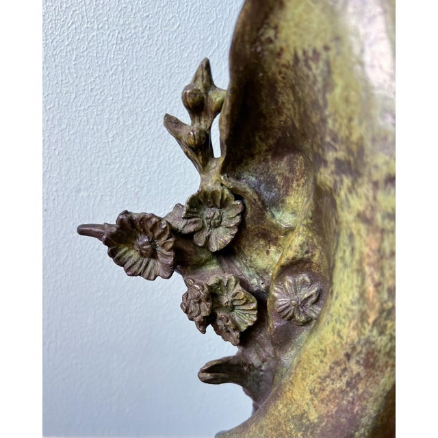 Oversized Bronze Recast of Auguste Moreau's "Lady With Wheat" With ...