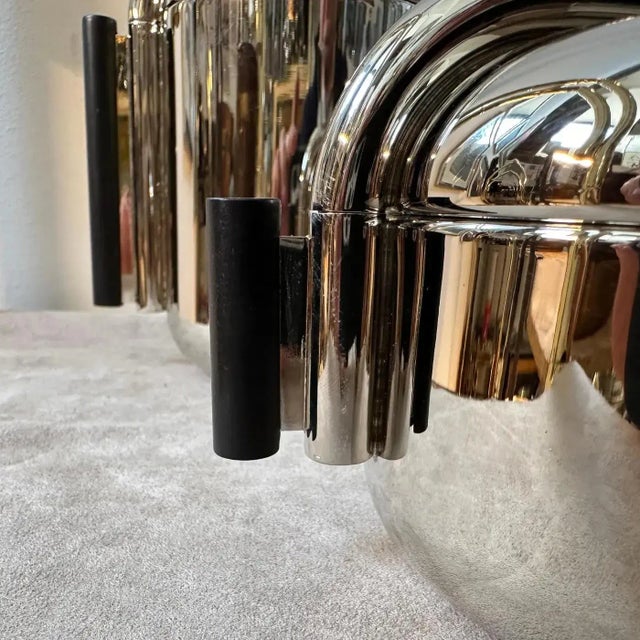 1960s Silver Plated Tea and Coffee Set Designed by G. Coarezza for Mam ...