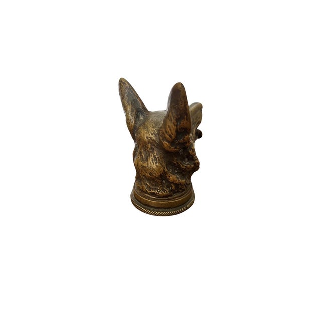 Emile Bregeon German Shephard French 1920's Hood Ornament Mascot | Chairish
