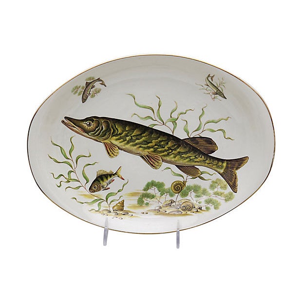 Midcentury English Fish Serving Set, 7Pcs | Chairish