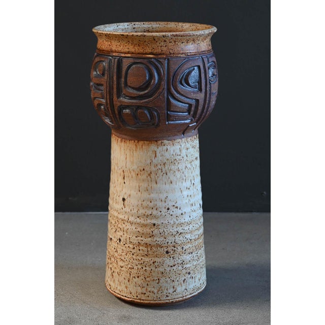 California Studio Ceramic Glazed Vessel by Bruce Tomkinson, Ca. 1970 ...