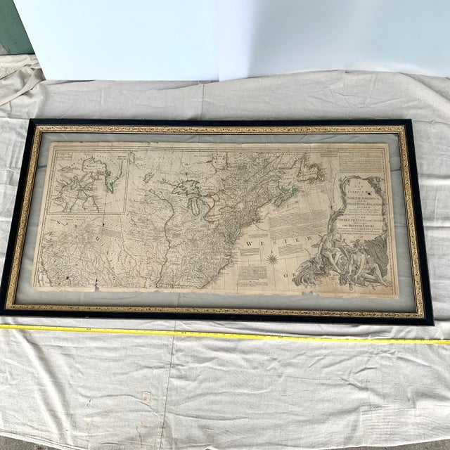 1779 Map of North America, Framed | Chairish