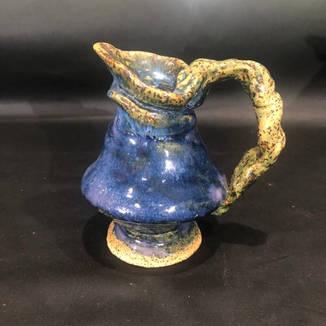Handmade Pottery Pitcher | Chairish
