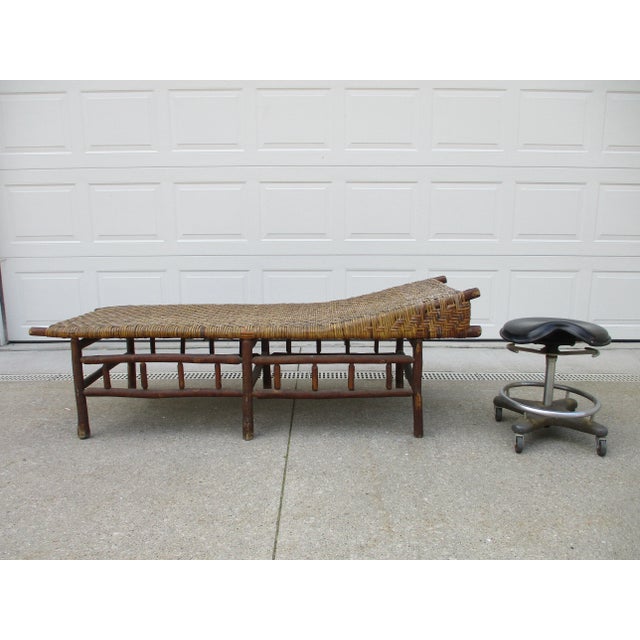 Old Hickory American Rustic Chaise Lounge or Daybed | Chairish