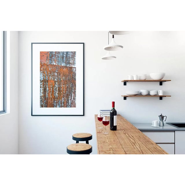 Contemporary Abstract Industrial Art Print, 'Rust Flag' Fine Art ...