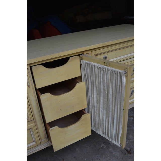 1950s Attributed to Basic Witz Yellow French Provincial Long Low 6 ...