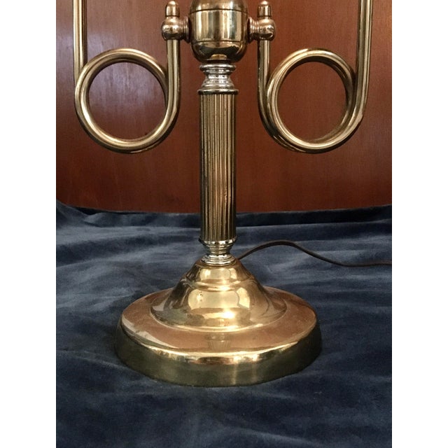 Vintage Double Arm Brass Desk Lamp | Chairish
