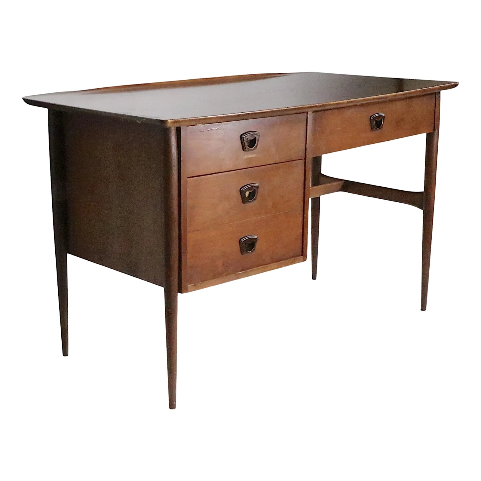 Mid Century Writing Desk Artisan Bassett C 1950/60's | Chairish